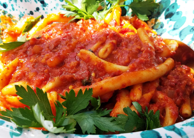 Fileja (a typical Calabrese pasta) with Italian Spicy Sausage Ragu ... Fileja (a typical Calabrese pasta) with Italian Spicy Sausage Ragu ...