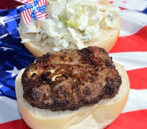 Grilled Roman Burgers With Fennel Slaw | Omaha Steaks