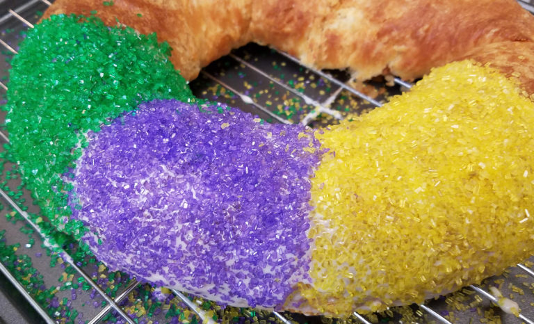 A Vibrant King Cake for Mardi Gras - Chef Franco Lania